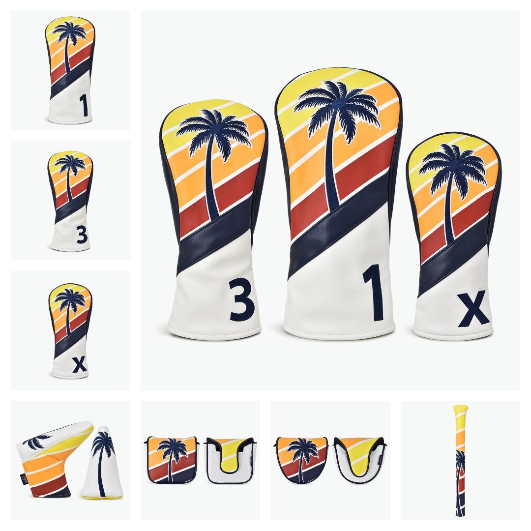 PRG Originals Endless Summer Design Golf Headcovers. Set of 3. Driver ...
