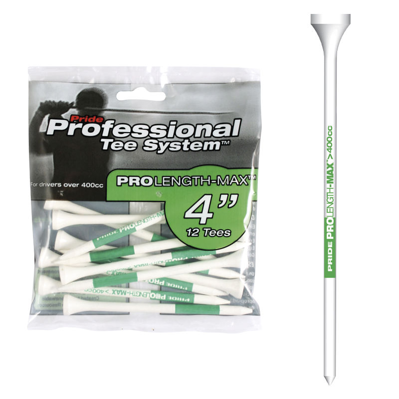 Pride Professional Tee System. Prolength Max Golf Tees. 12 Pack. 4 Inc ...
