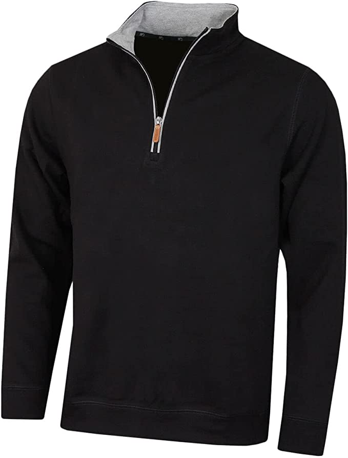PROQUIP Golf Mistral ¼ Zip Mens Sweater Pullover Black. – Golf Perfection