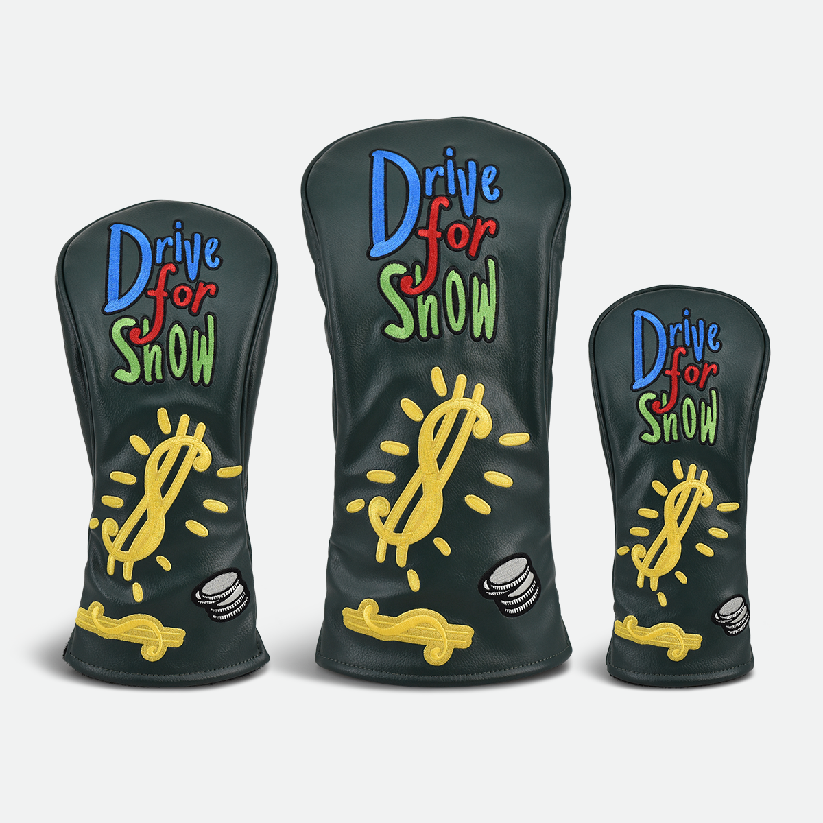 PRG Originals Drive For Show Design Golf Headcovers. Set of 3. Driver ...