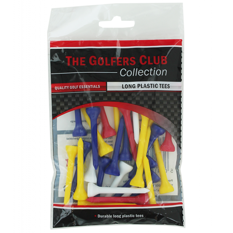 The Golfers Club Long Plastic Golf Tees. Pack of 25. – Golf Perfection